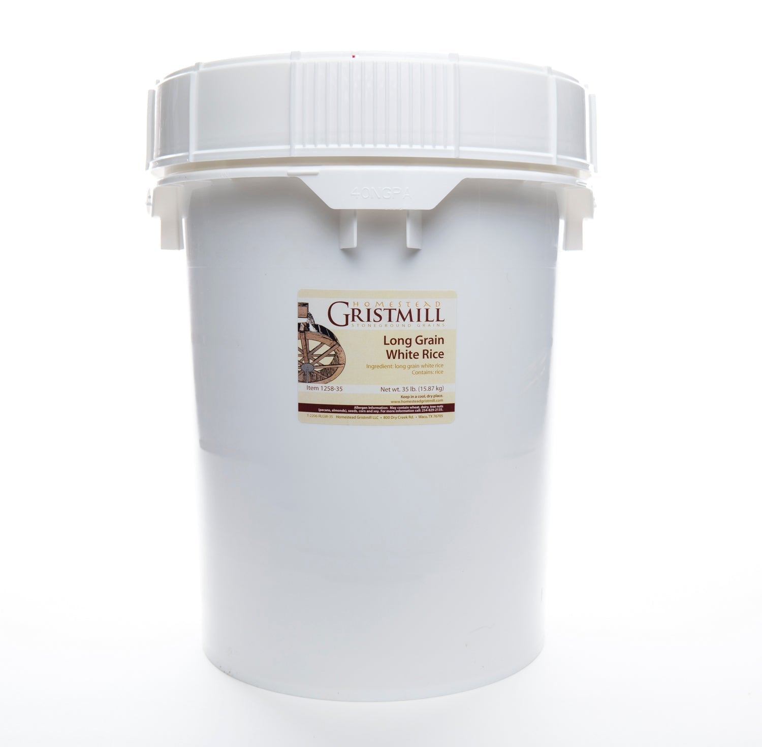 Emergency Food Bucket - Long Grain White Rice – Homestead Gristmill