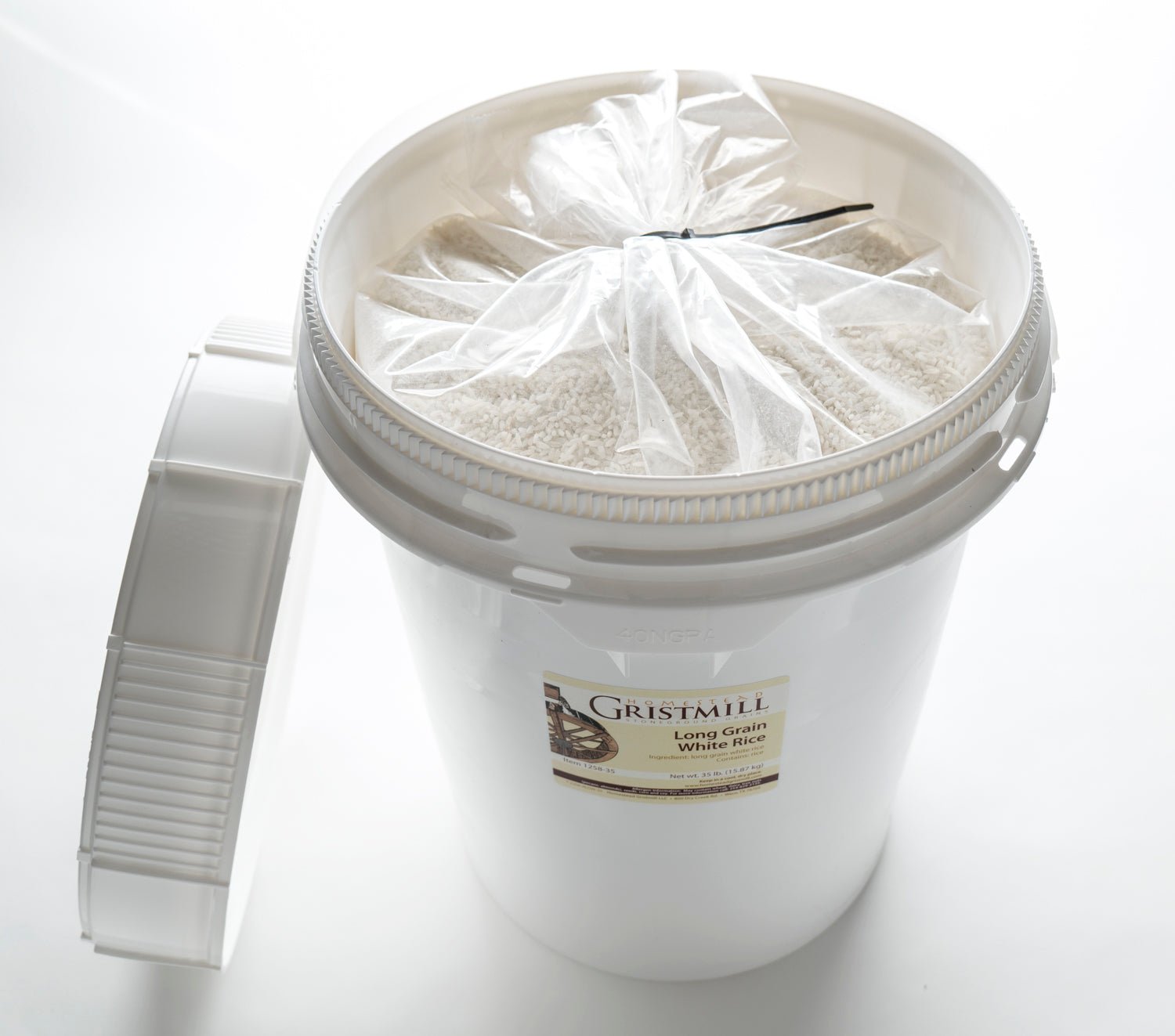 Emergency Food Bucket - Long Grain White Rice – Homestead Gristmill