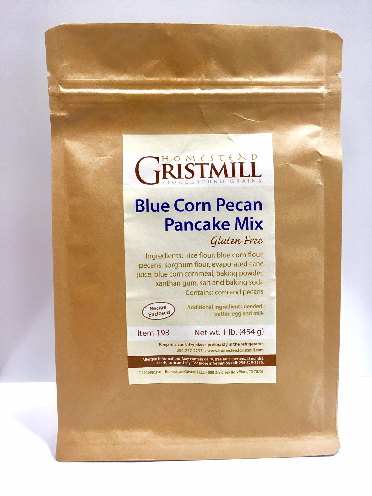 Gluten-Free Blue Corn Pecan Pancake Mix – Homestead Gristmill