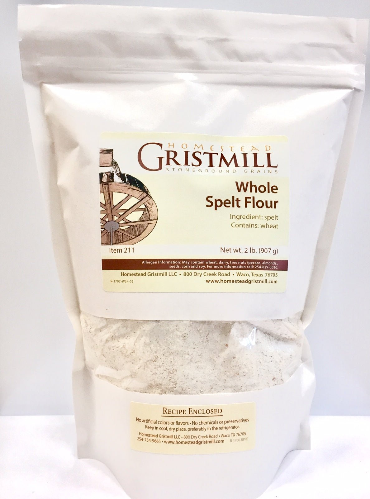 Whole Spelt Flour – Homestead Gristmill